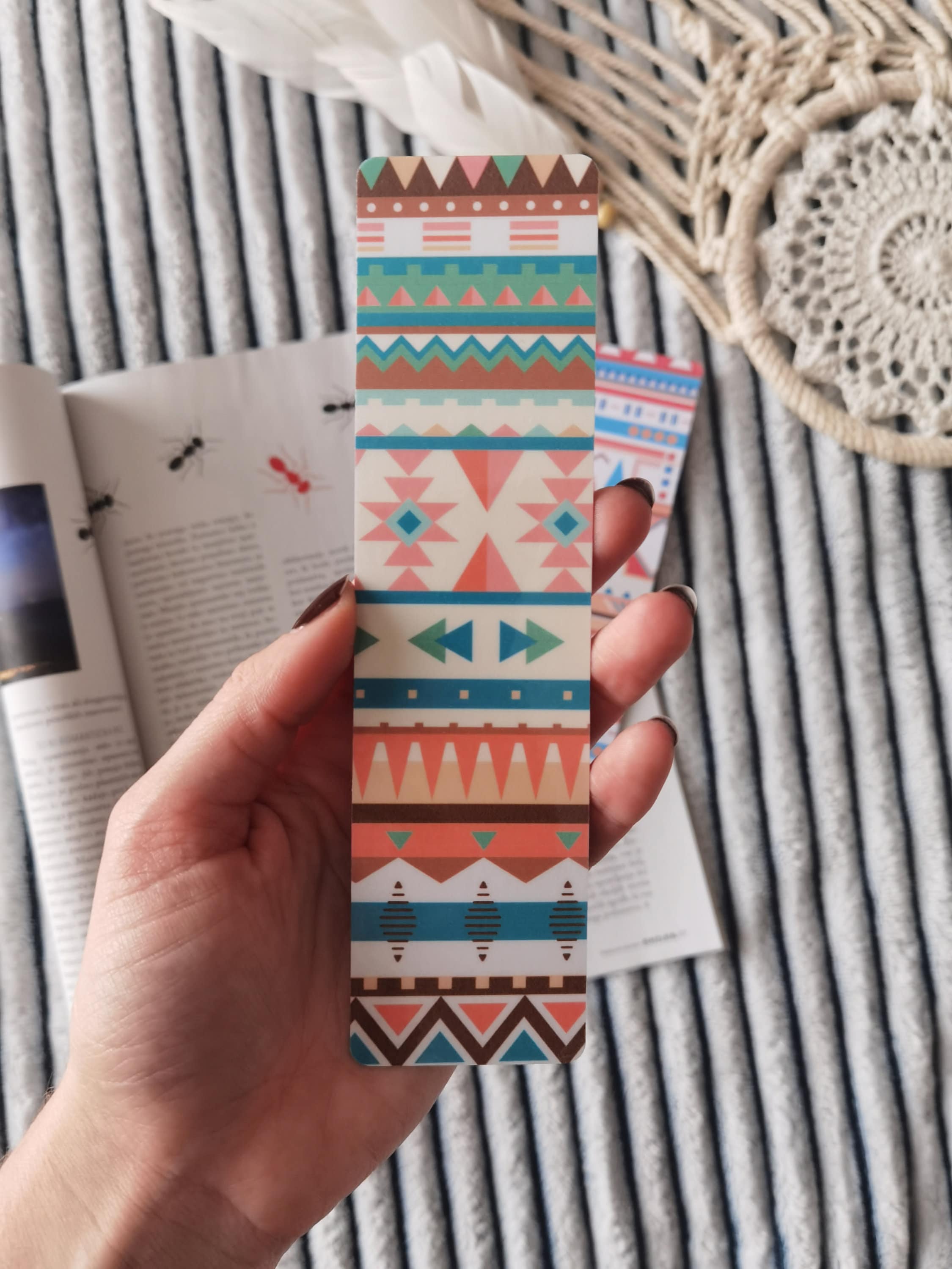 Printable Bookmarks, Ethnic Pattern Art, Download, Digital Product, PDF ...