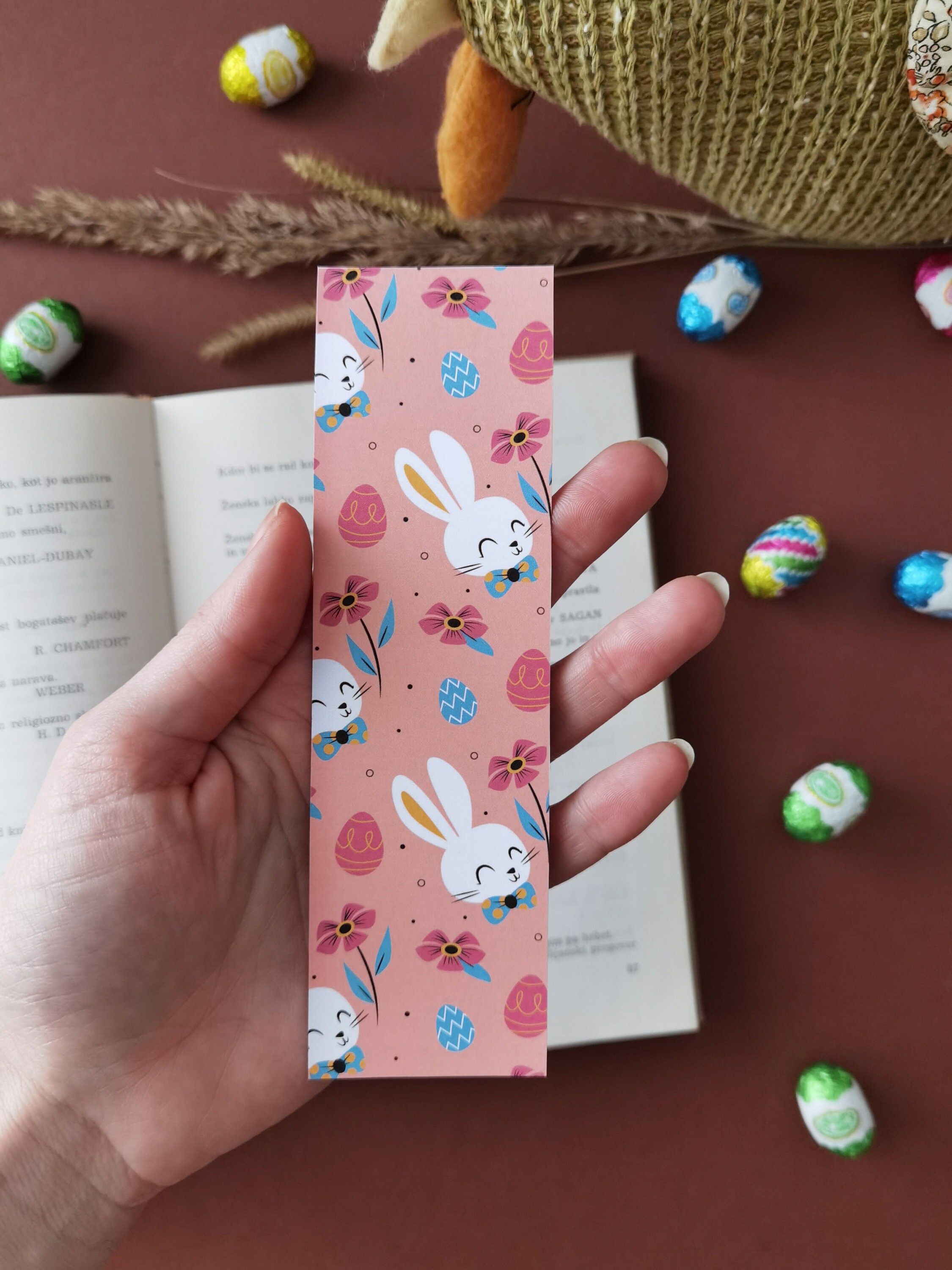 Printable Bookmarks, Easter Bookmarks, Bunny, Eggs, Digital, Printable ...