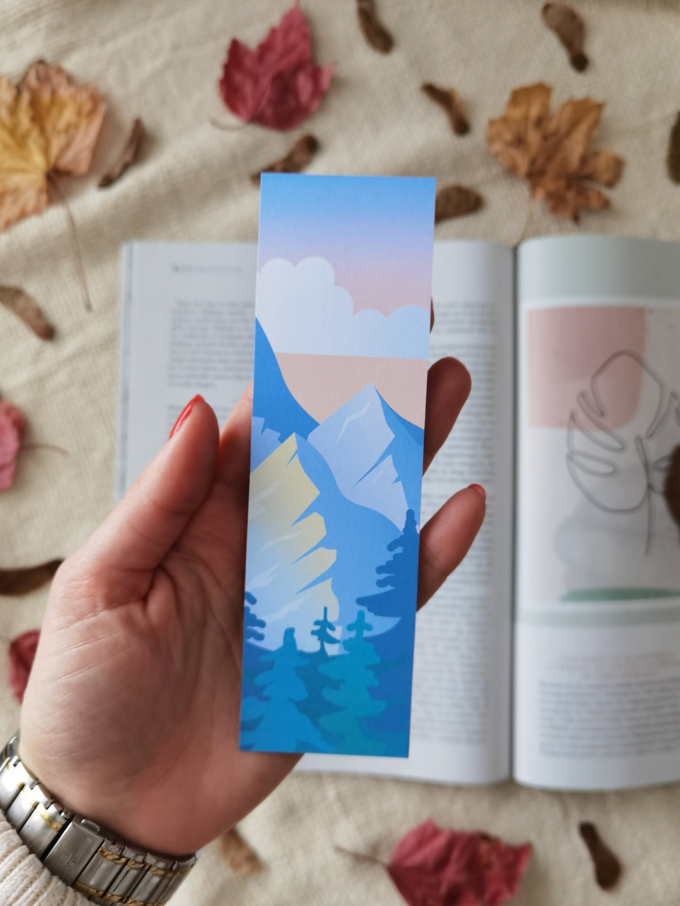 Printable Bookmarks Nature Art Download Digital Product - Etsy