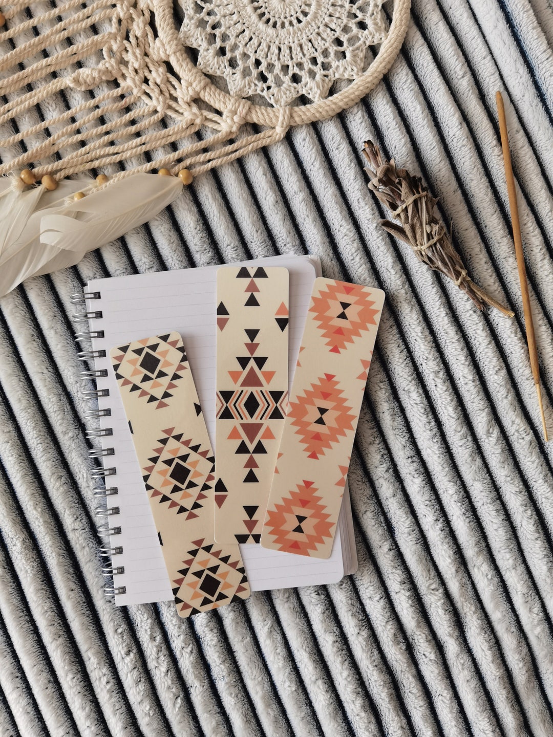 Printable Bookmarks, Ethnic Pattern Art, Download, Digital Product, PDF ...