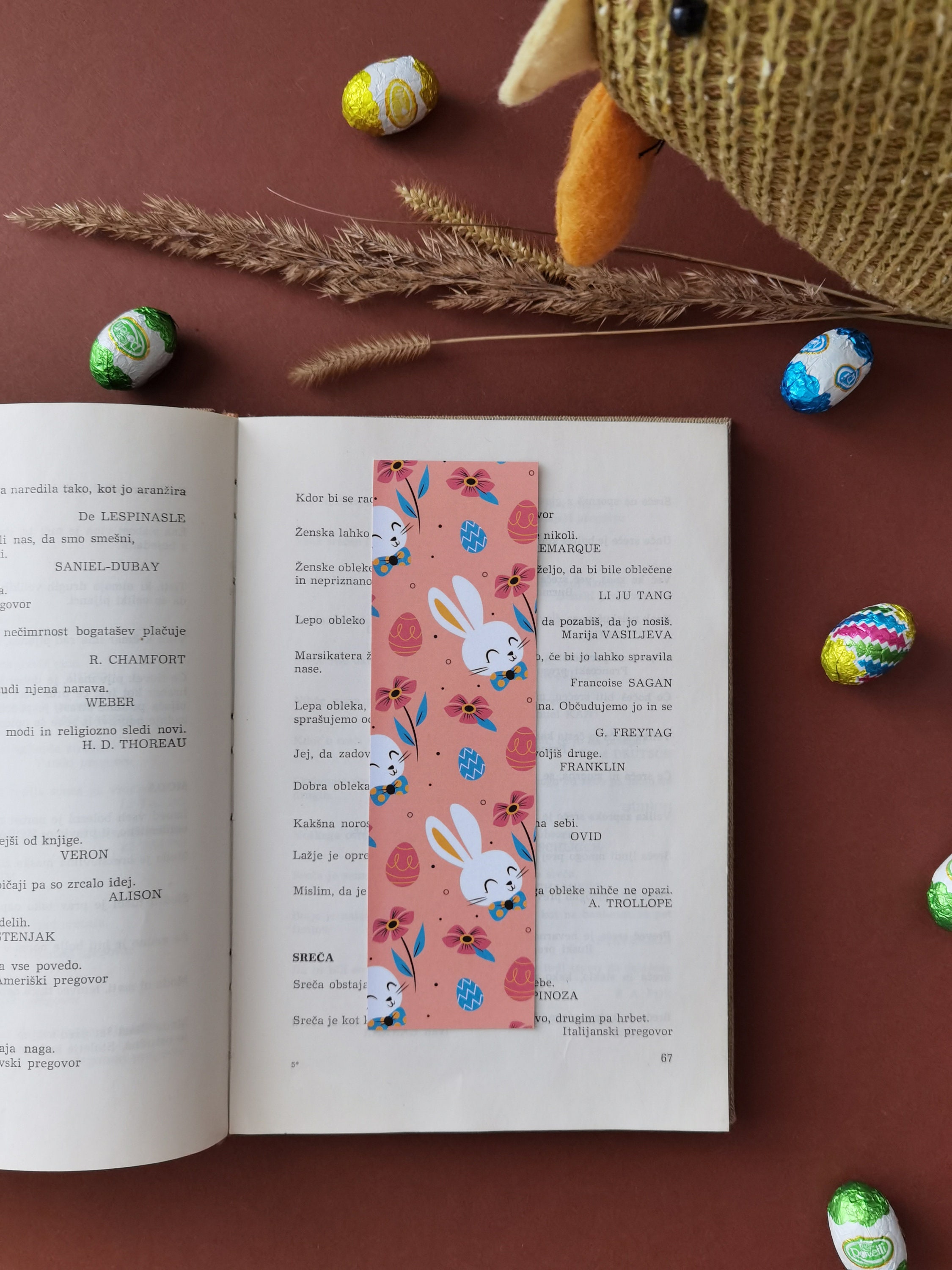Printable Bookmarks, Easter Bookmarks, Bunny, Eggs, Digital, Printable ...