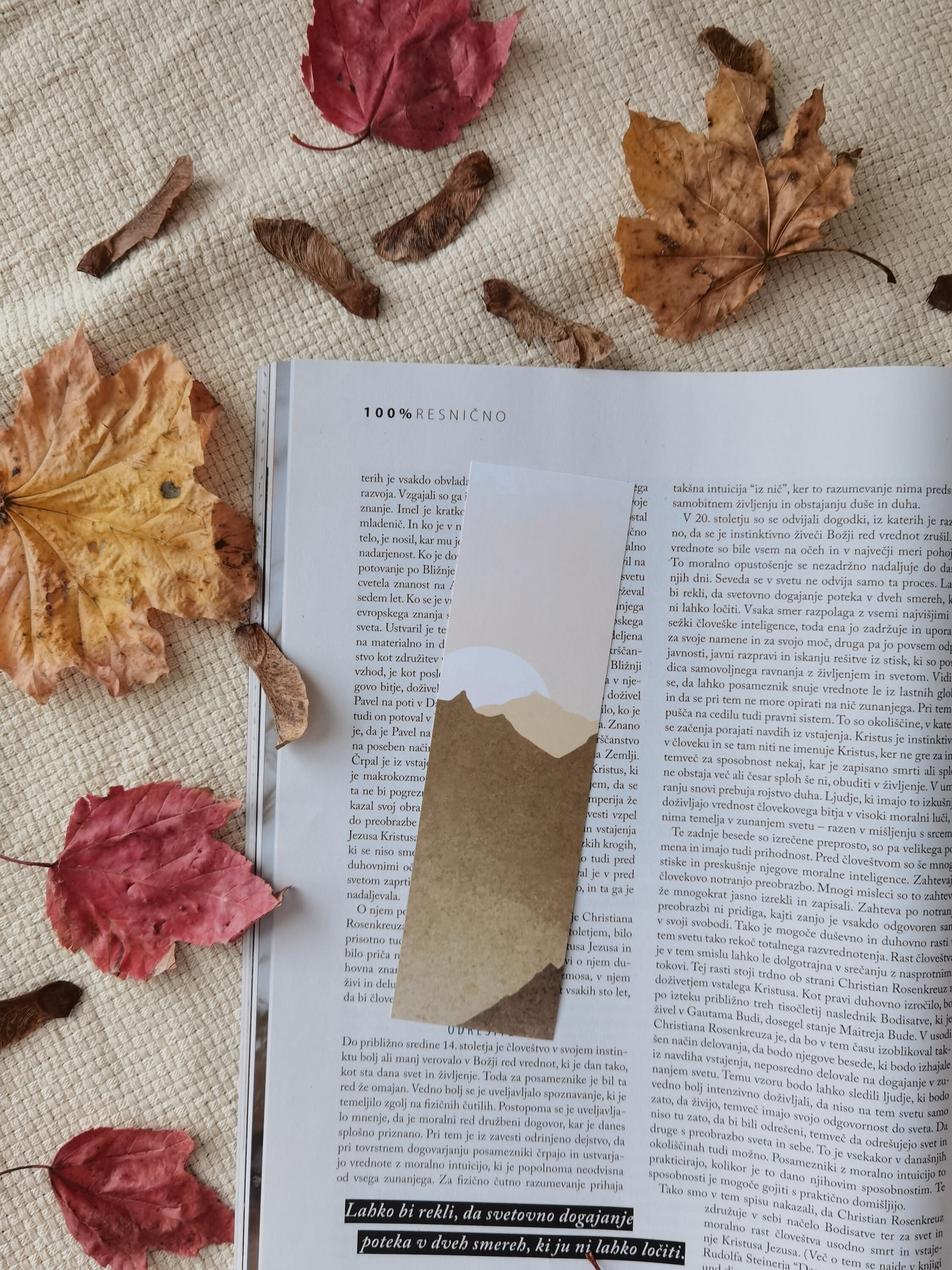 Printable Bookmarks Nature Art Download Digital Product - Etsy