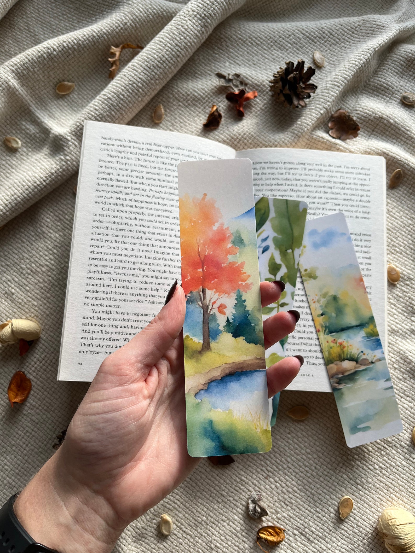 Printable Bookmarks, Nature Art, Download, Digital Product, PDF, Books ...