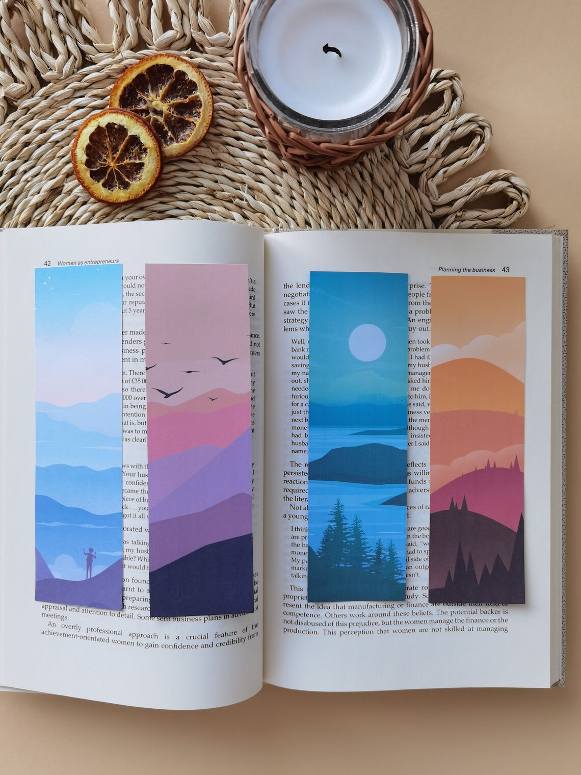 Printable Bookmarks Nature Art Download Digital Product - Etsy