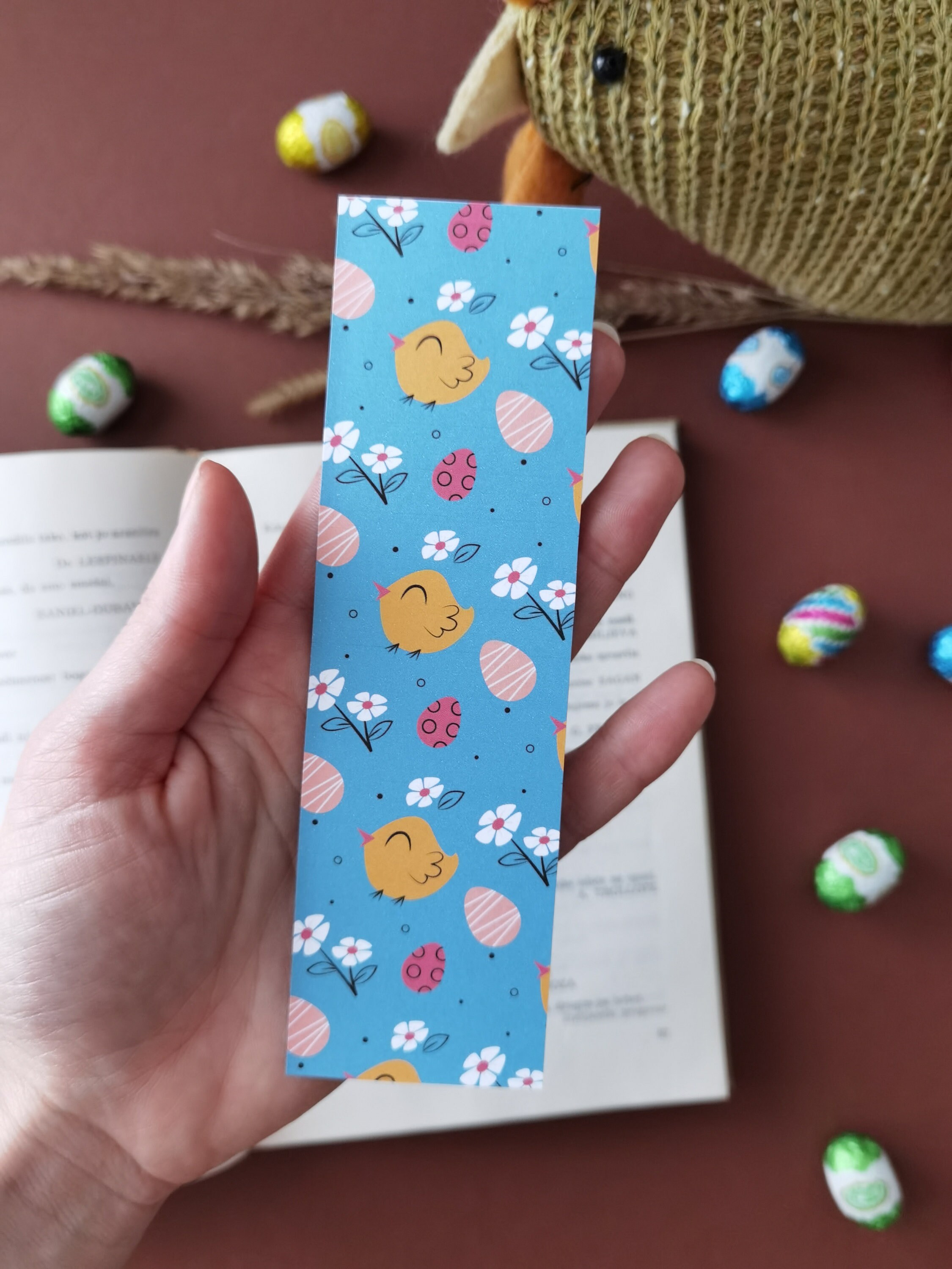 Printable Bookmarks, Easter Bookmarks, Bunny, Eggs, Digital, Printable ...