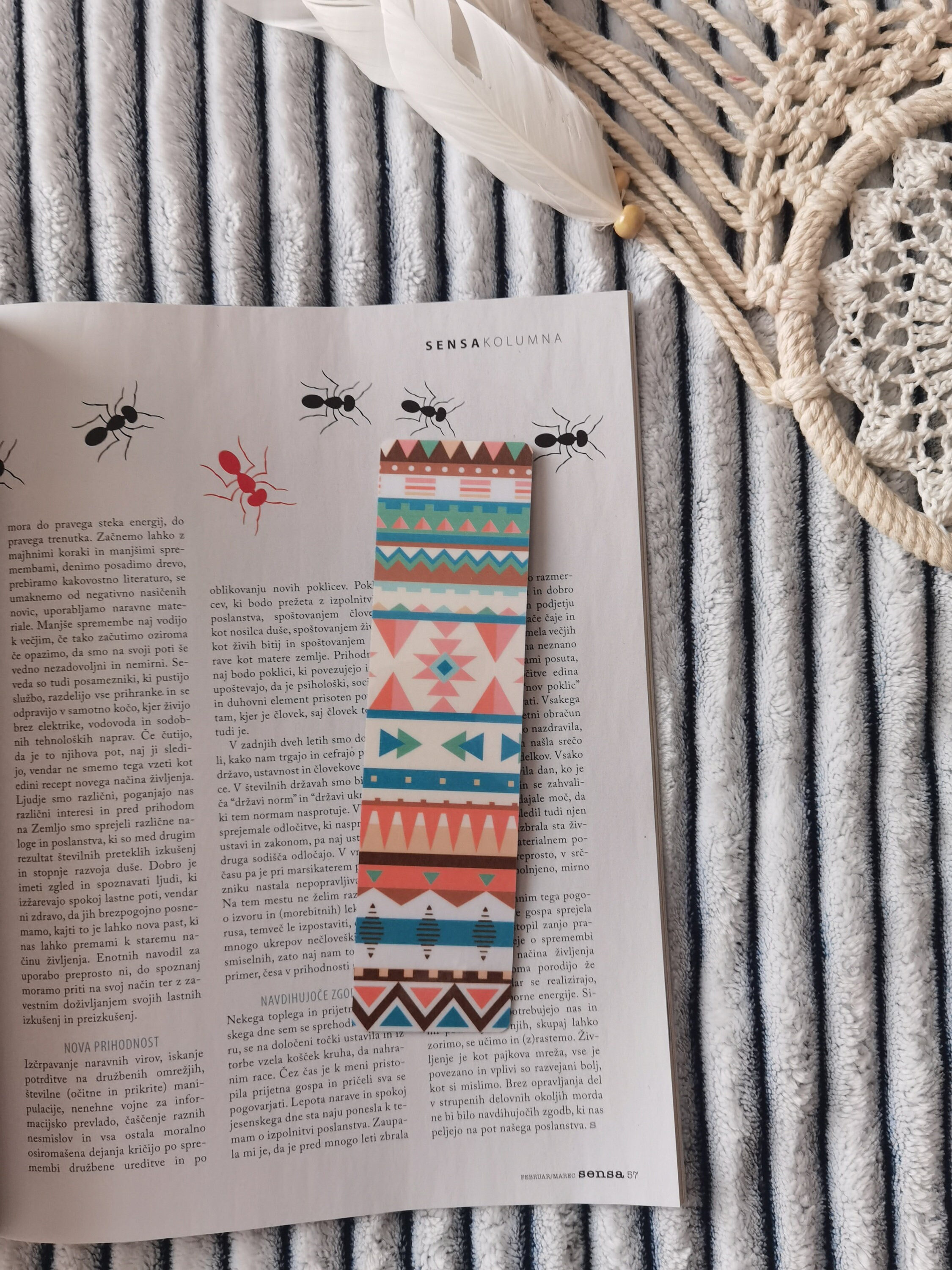 Printable Bookmarks, Ethnic Pattern Art, Download, Digital Product, PDF ...