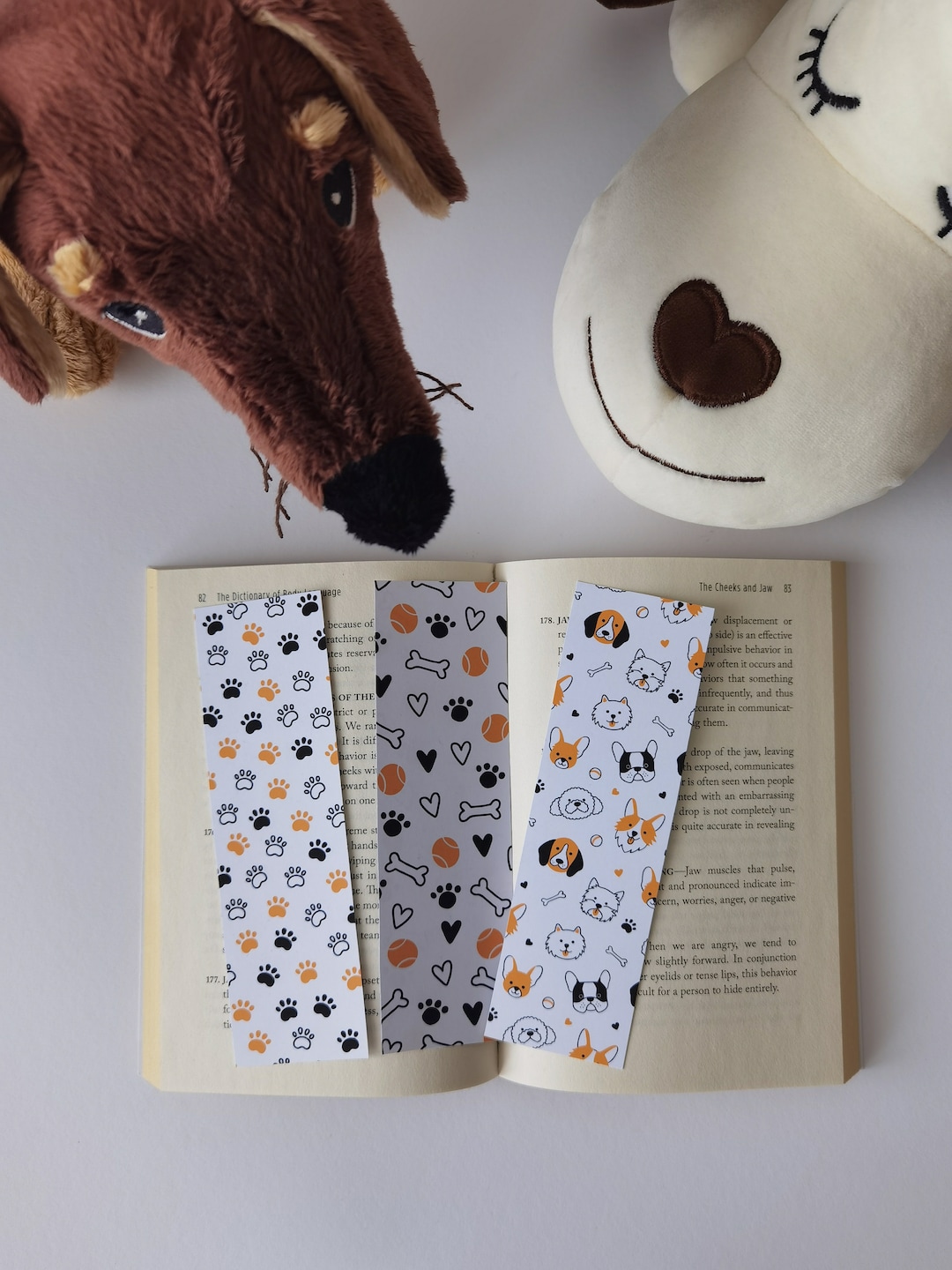 Dog Bookmarks, Printable Bookmarks, Download, Digital Product, Books ...