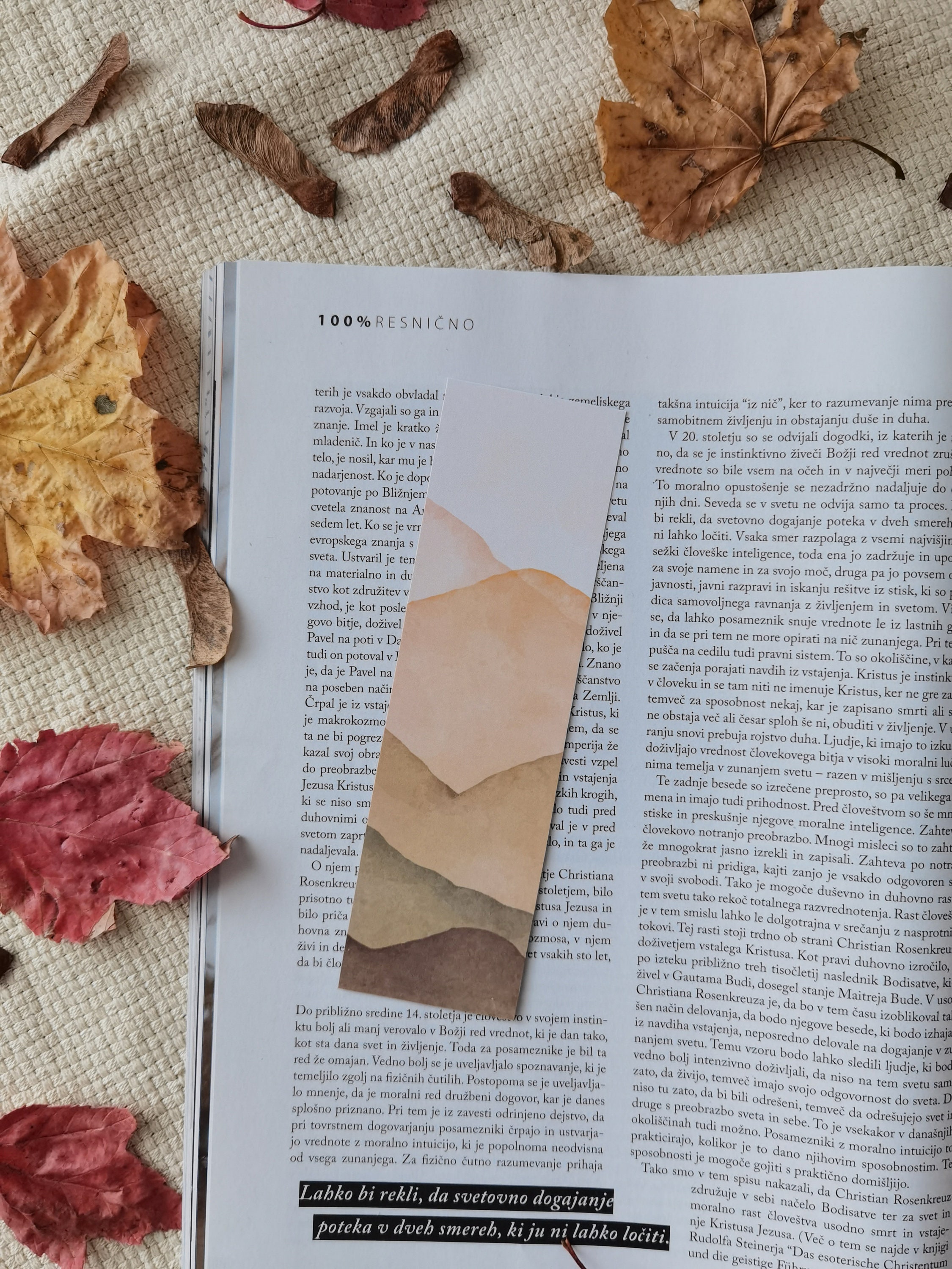 Printable Bookmarks Nature Art Download Digital Product - Etsy