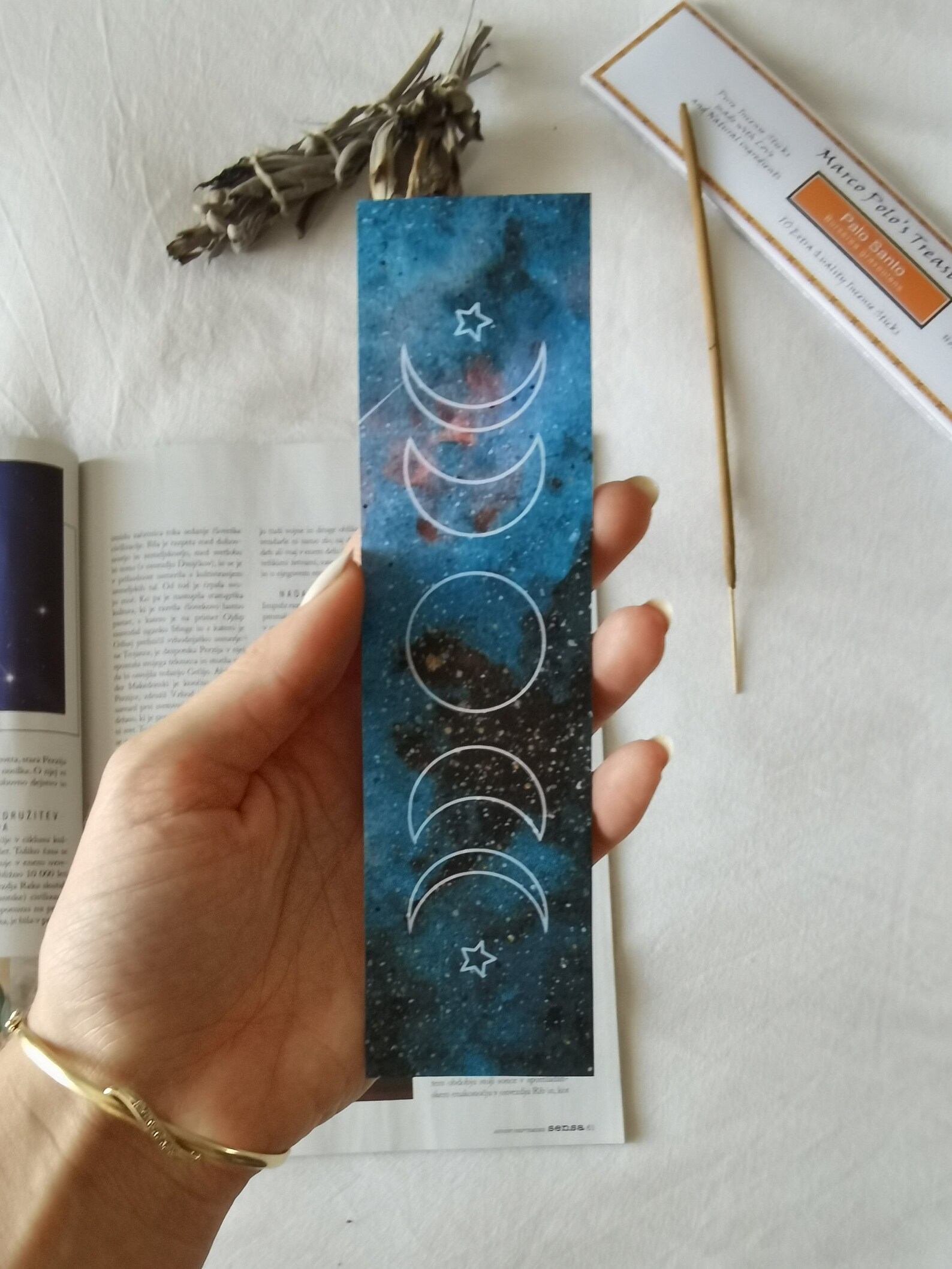 Printable Bookmarks, Moon Phases, Download, Digital Product, PDF, Books ...