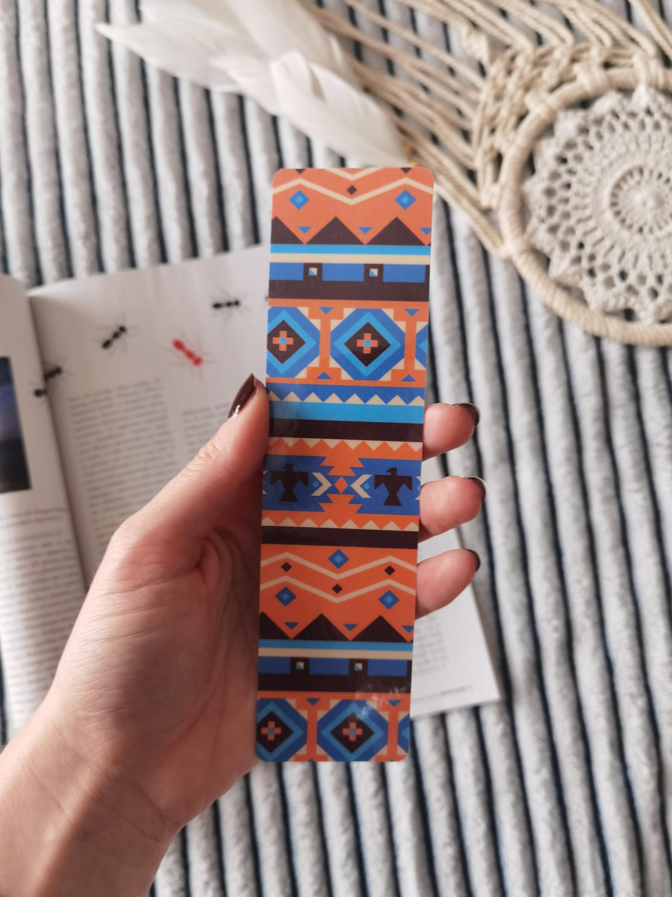 Printable Bookmarks, Ethnic Pattern Art, Download, Digital Product, PDF ...