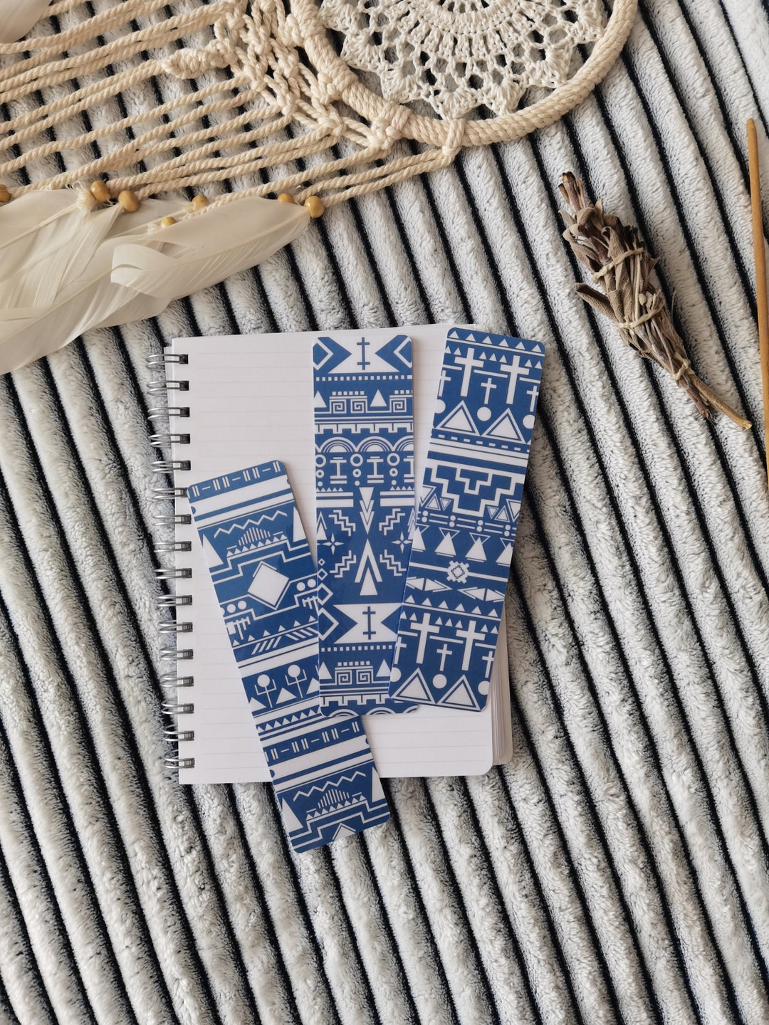 Printable Bookmarks, Ethnic Pattern Art, Download, Digital Product, PDF ...