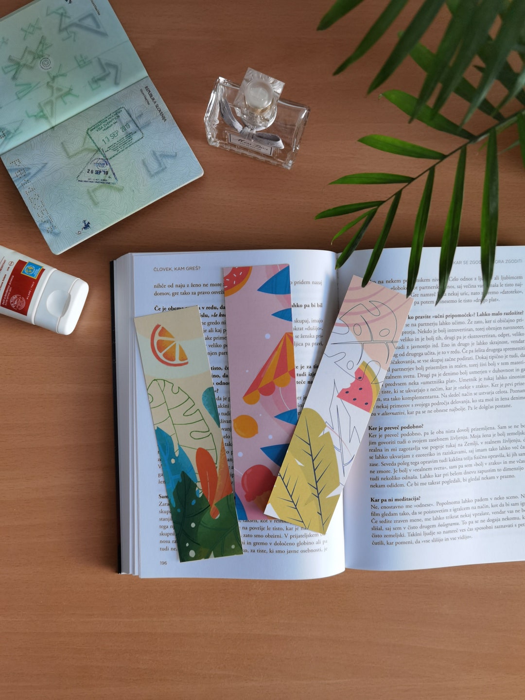 Printable Bookmarks, Summer, Tropical, Nature, Download, Digital ...