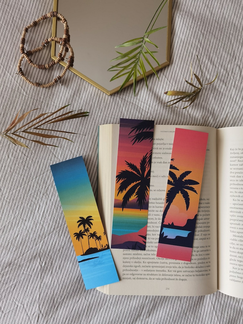 Printable Bookmarks, Summer, Tropical, Nature, Download, Digital ...