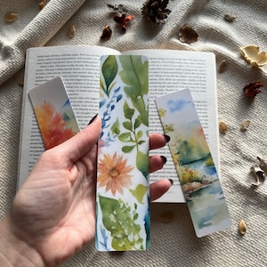 Printable Bookmarks, Nature Art, Download, Digital Product, PDF, Books ...