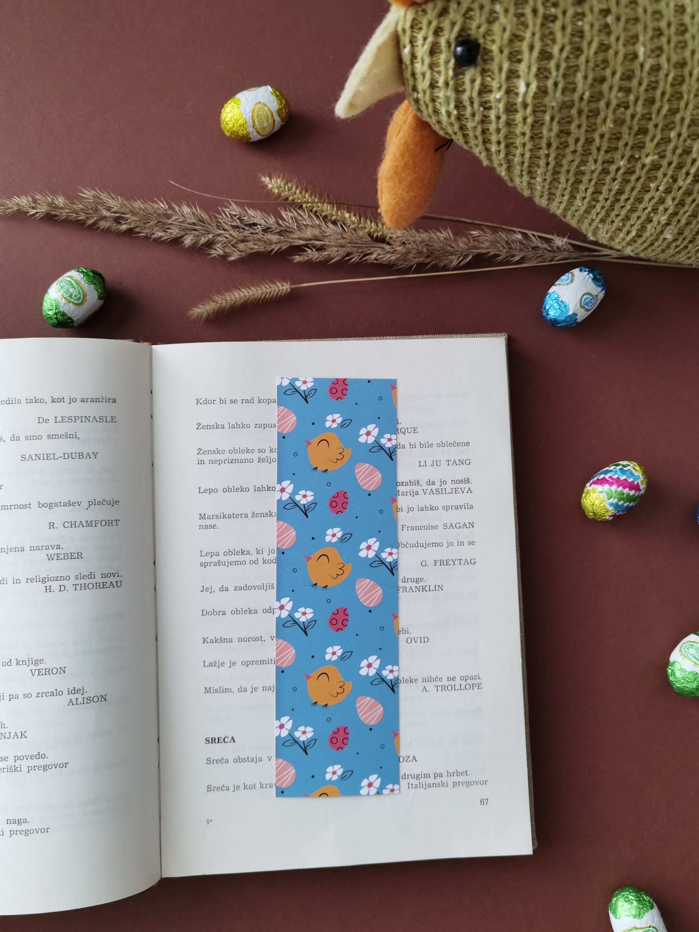 Printable Bookmarks, Easter Bookmarks, Bunny, Eggs, Digital, Printable ...
