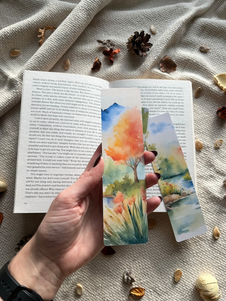 Printable Bookmarks, Nature Art, Download, Digital Product, PDF, Books ...