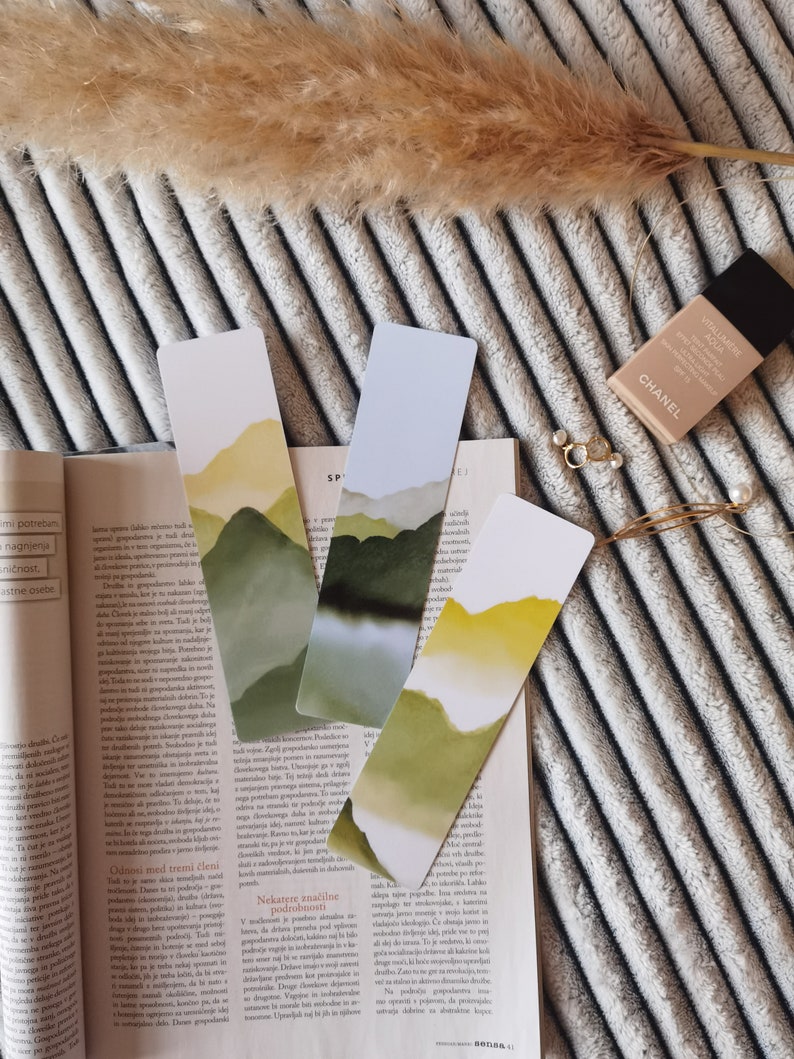 Printable Bookmarks, Watercolour Nature Art, Download, Digital Product ...