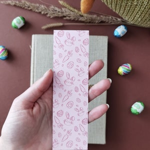 Printable Bookmarks, Easter Bookmarks, Bunny, Eggs, Digital, Printable ...
