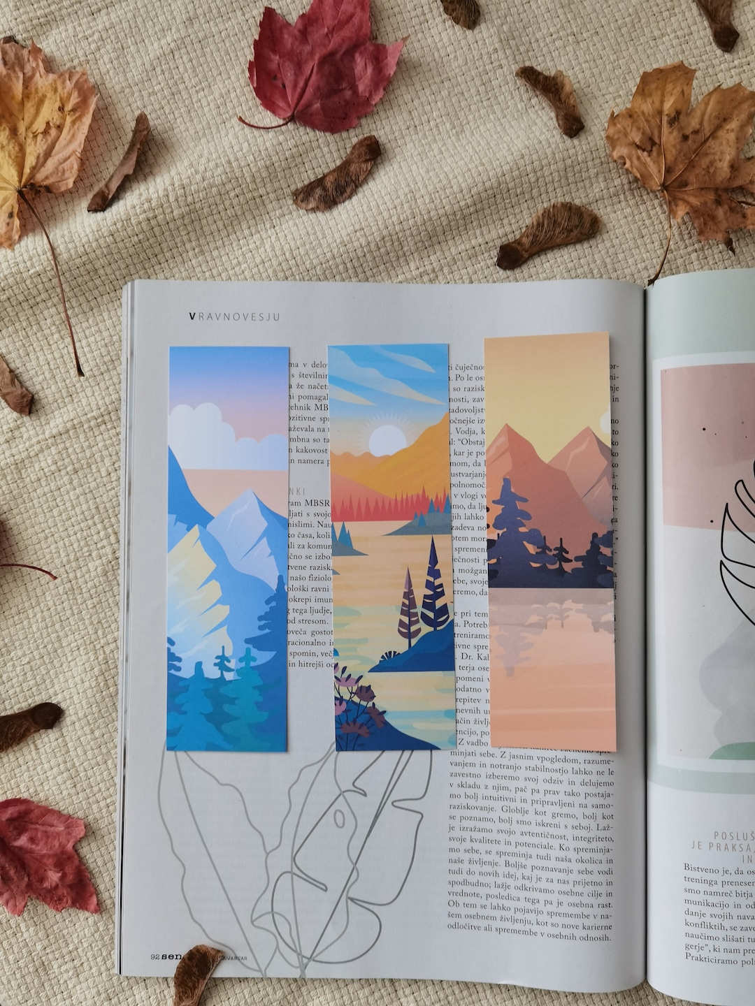 Printable Bookmarks, Nature Art, Download, Digital Product, PDF, Books ...