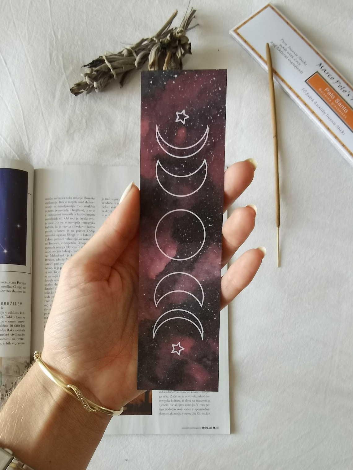 Printable Bookmarks Moon Phases Download Digital Product - Etsy