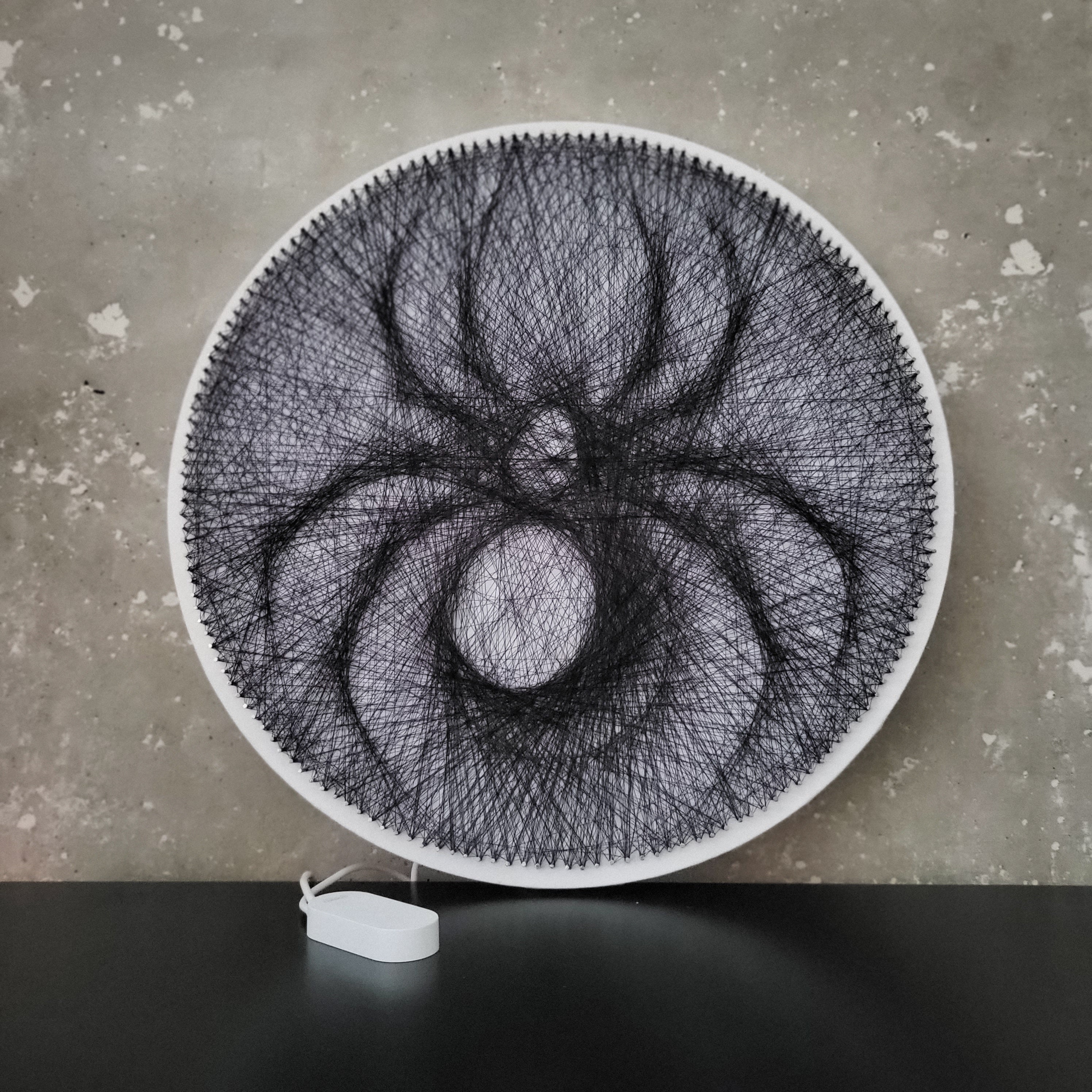 String Art, Spider Finished Artwork, Nightlight, Lighting - Etsy