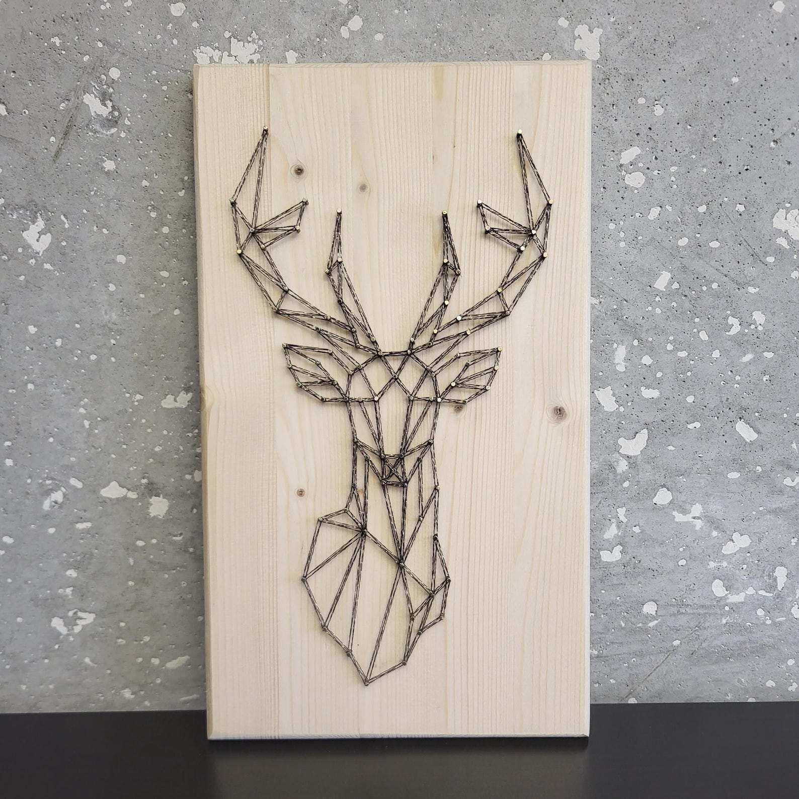 Simple Printable String Art Deer Template, Instant Download, Deer ...