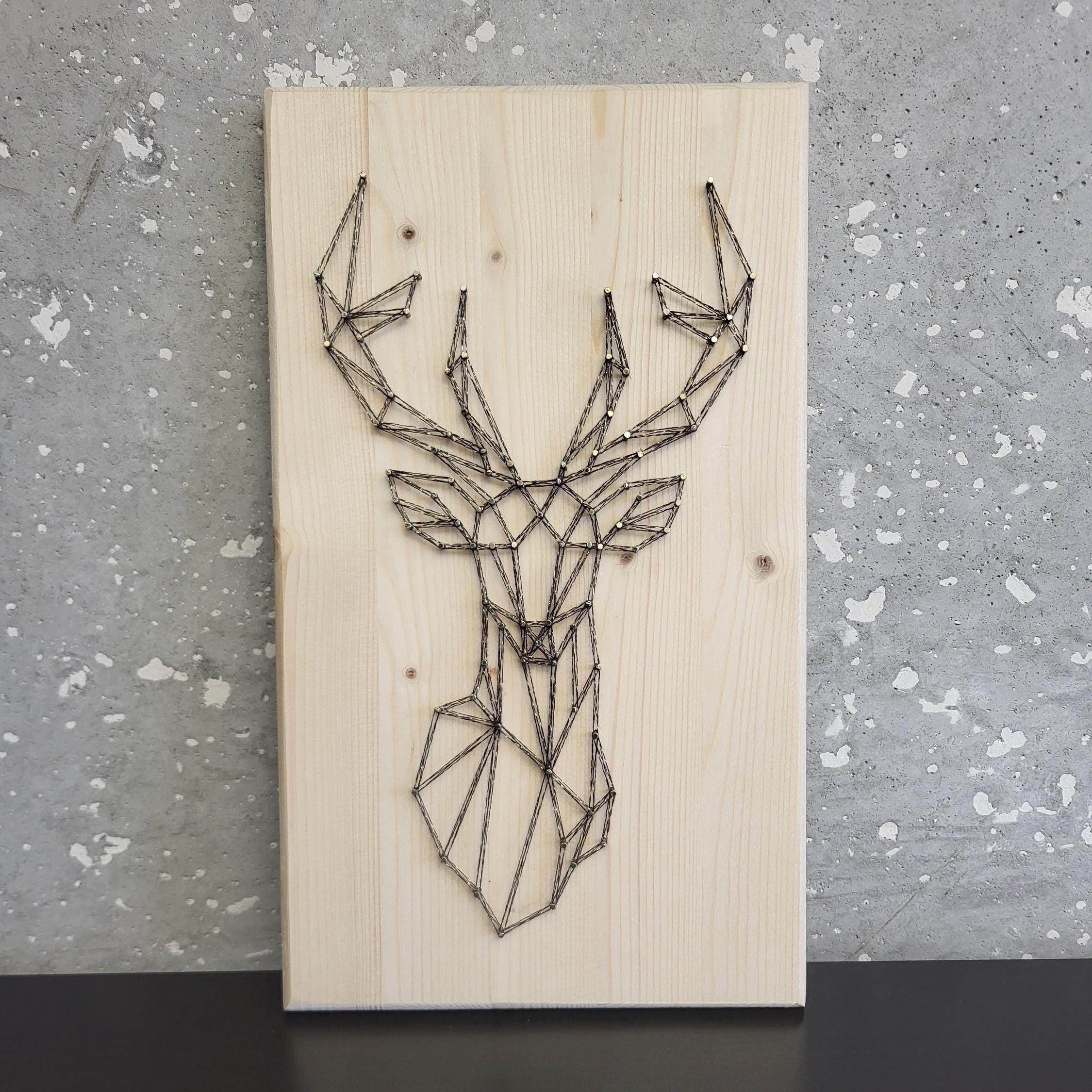 Simple Printable String Art Deer Template, Instant Download, Deer ...