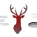 Simple Printable String Art Deer Template, Instant Download, Deer ...