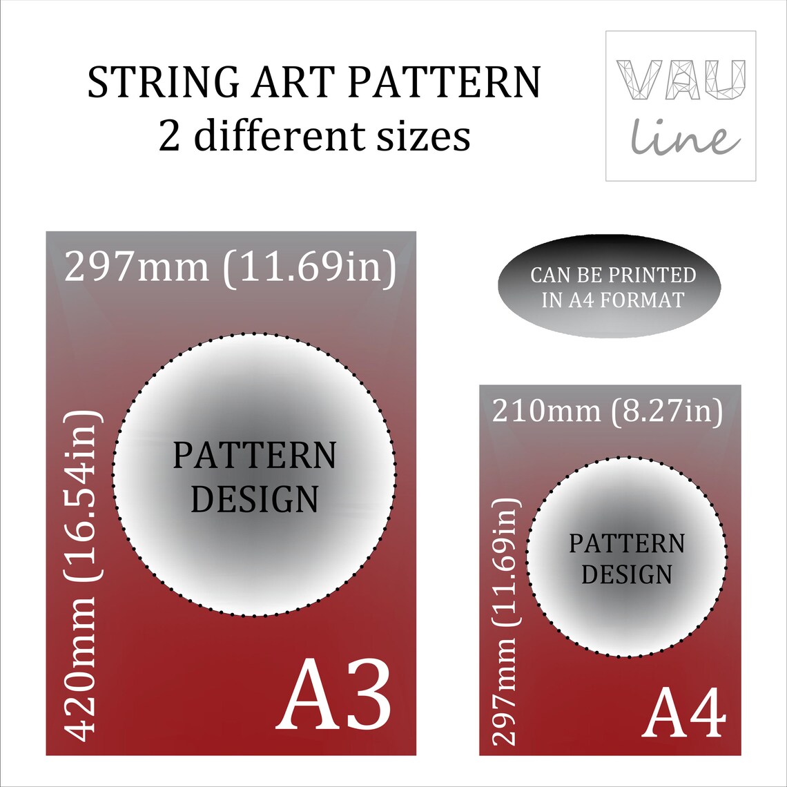 Simple Printable String Art Cat Template, Instant Download, Cat Layout ...