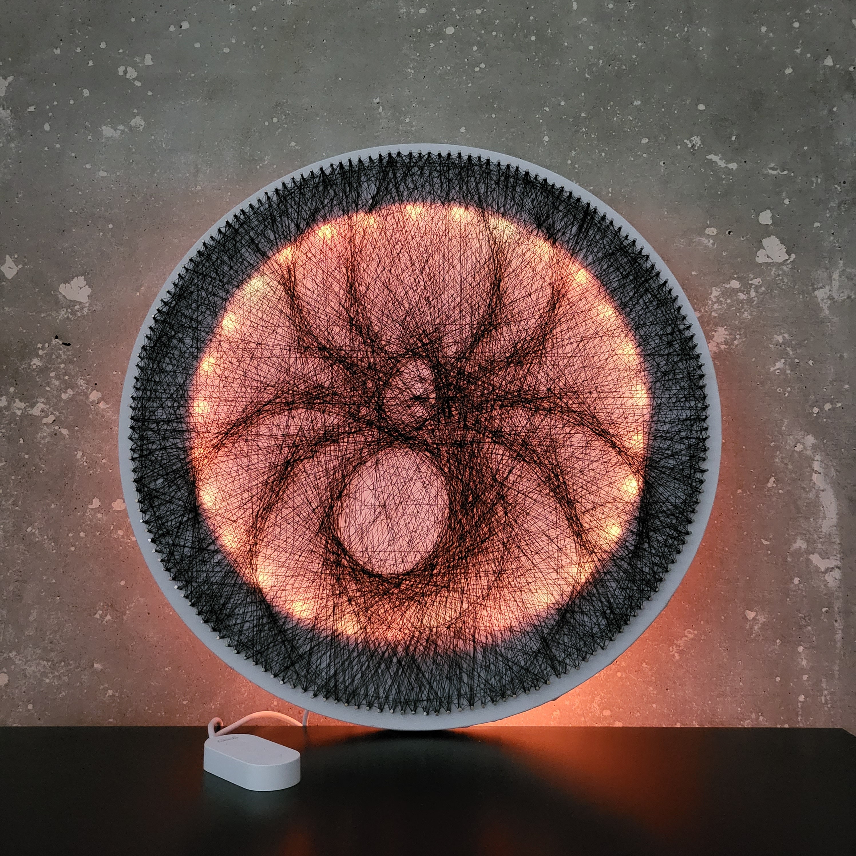 String Art, Spider Finished Artwork, Nightlight, Lighting - Etsy