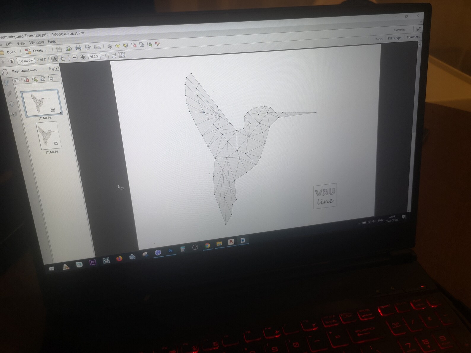 Simple Printable String Art Hummingbird Template Instant - Etsy