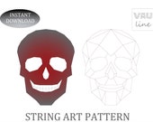 Simple Printable String Art Skull Template Instant Download - Etsy