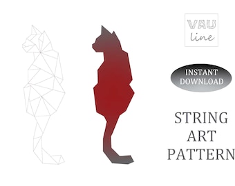 Simple Printable String Art Bats Template, Instant Download, Bat Layout ...