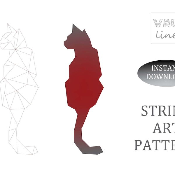 Cat String Art - Etsy