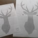 Simple Printable String Art Deer Template, Instant Download, Deer ...