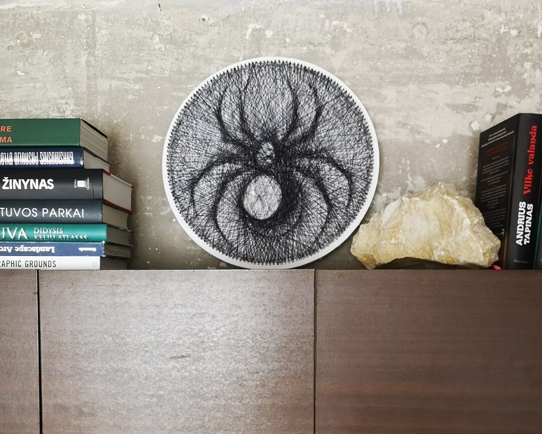 String Art, Spider Finished Artwork, Nightlight, Lighting - Etsy