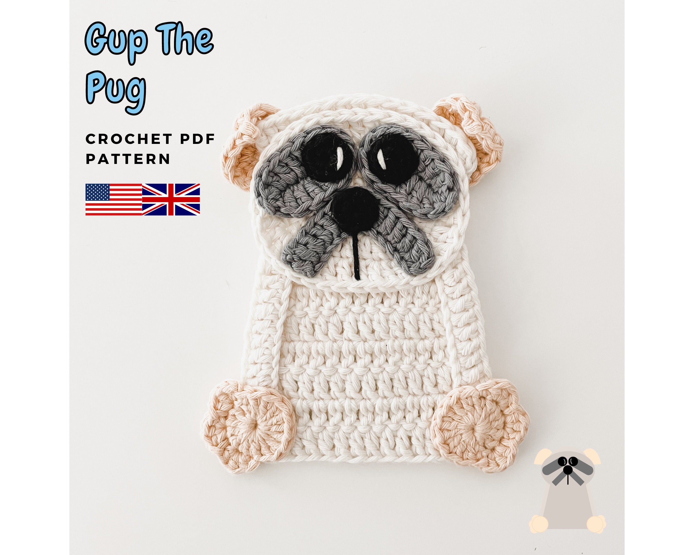 Crochet Dogs Applique Pack, Crochet Dog Applique Pack, Crochet Poodle ...