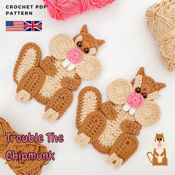 Chipmunk Applique - Etsy