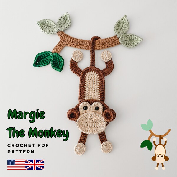 Applique Monkey - Etsy