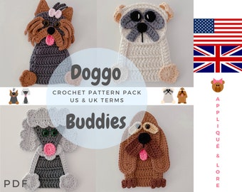 Crochet Golden Doodle Applique Pattern - Etsy