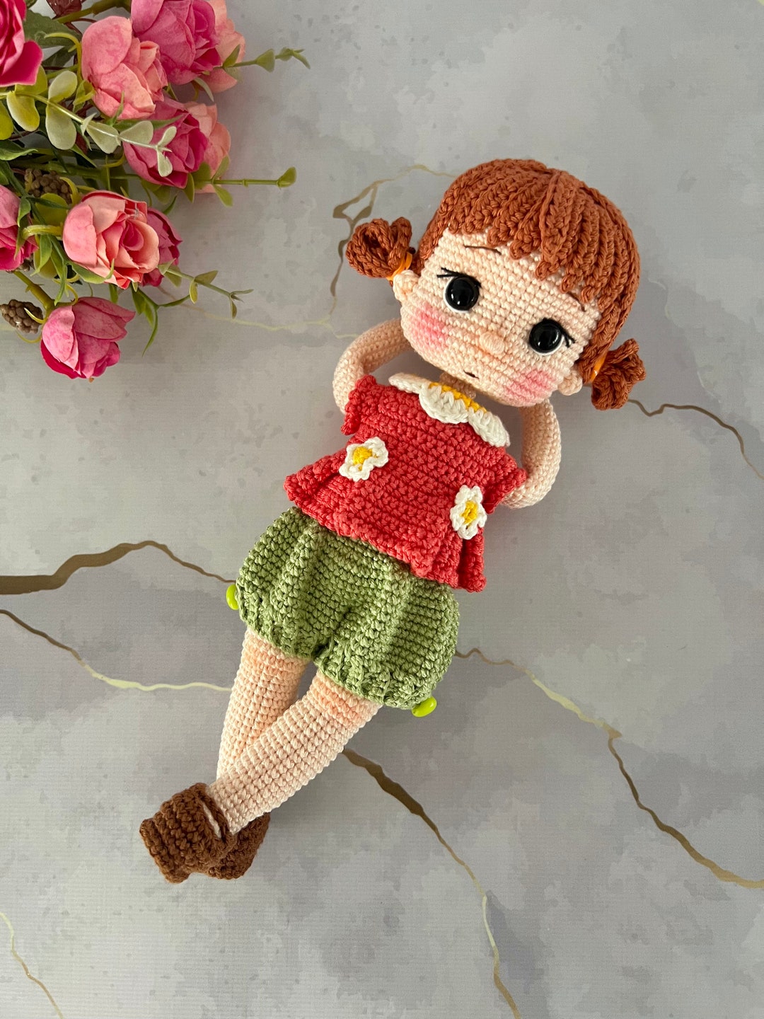 Cemre Doll Crochet Pattern, Amigurumi Pattern, Summer Doll, Cute Doll ...