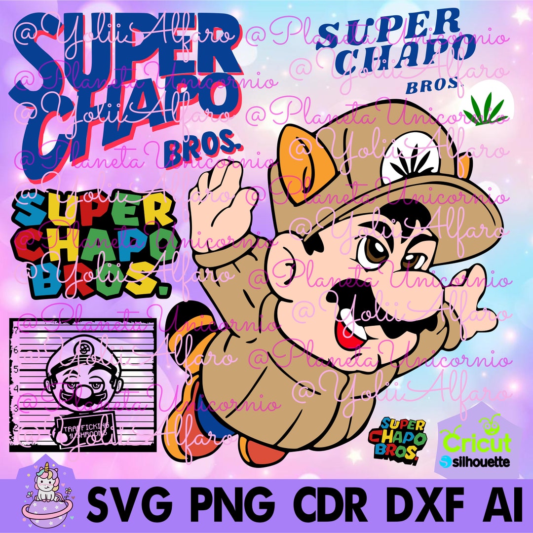 Super cha bros, superchapuu, chapoo, chappo broos, Guzmán en svg, png ...