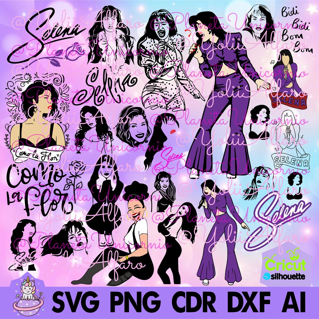 Selenaa, Quintanilla, Texmex, Cricut, Cameo in Svg, Png, Studio, Dxf ...