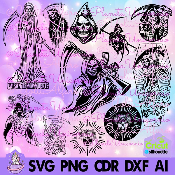 Santa muerte svg - Etsy México