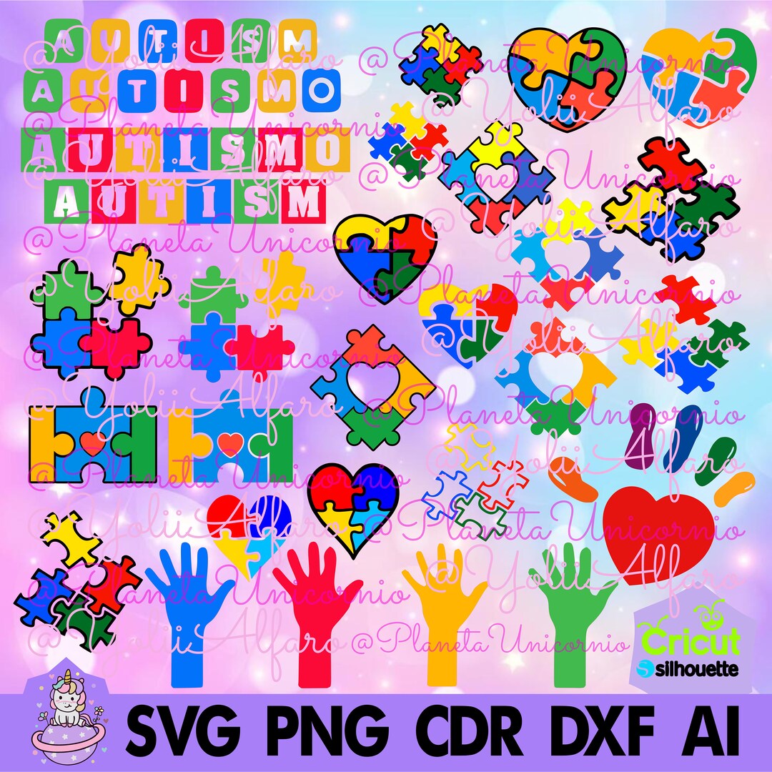 Autism, Autistic, Autism, ASD in Svg, Png, Studio, Dxf, Cdr, Jpg, Ai - Etsy