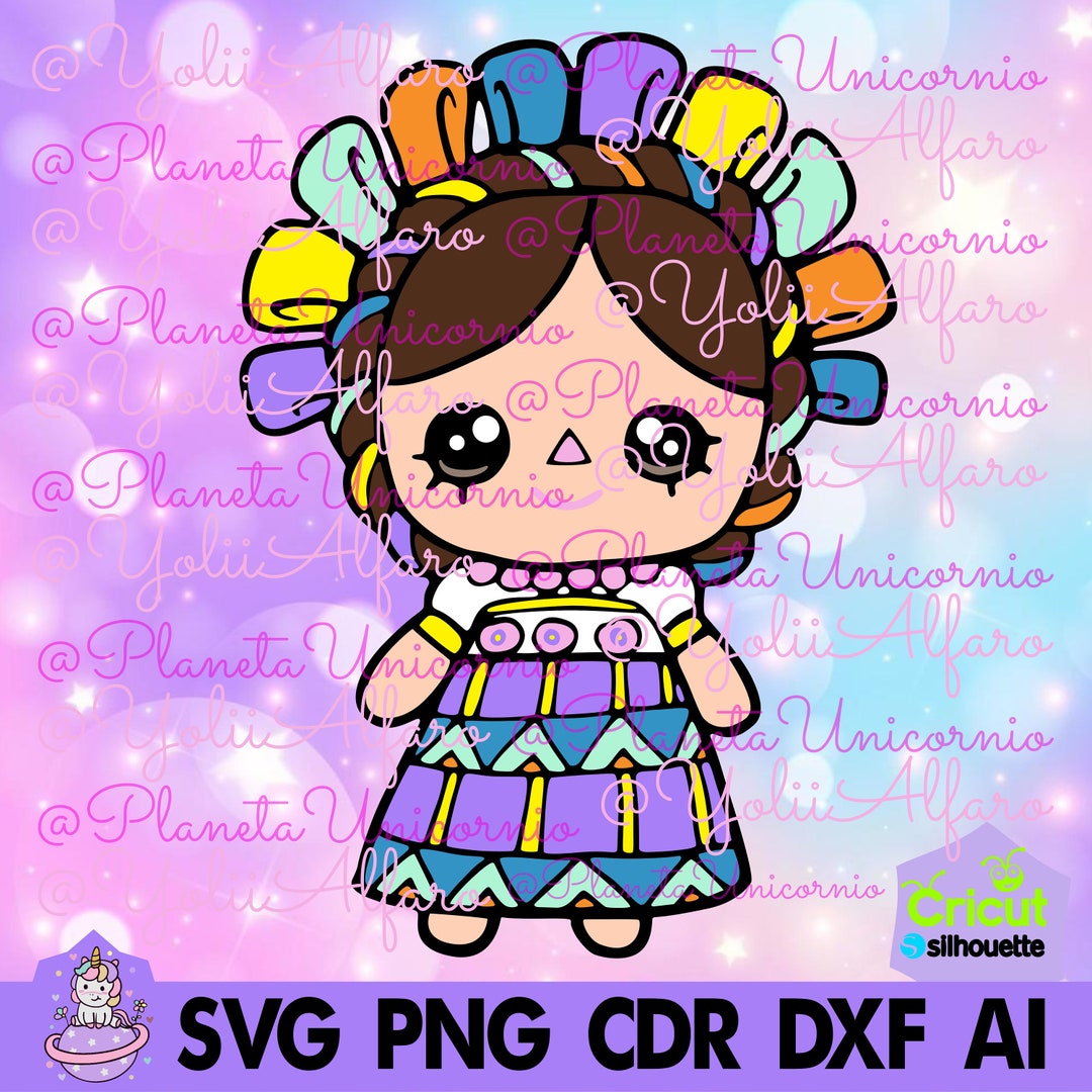 Lele Doll 2 María Doll Rag Doll Queretana Doll in Svg Png - Etsy