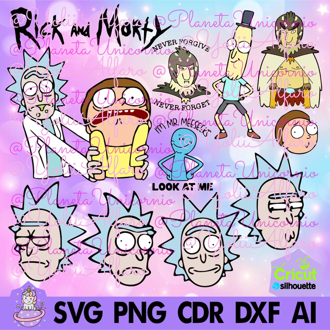 Rick and Mortyy, Rick and Mortyy in Svg Png Dxf Cdr Jpg - Etsy