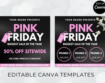Pink Friday Flyer - Etsy