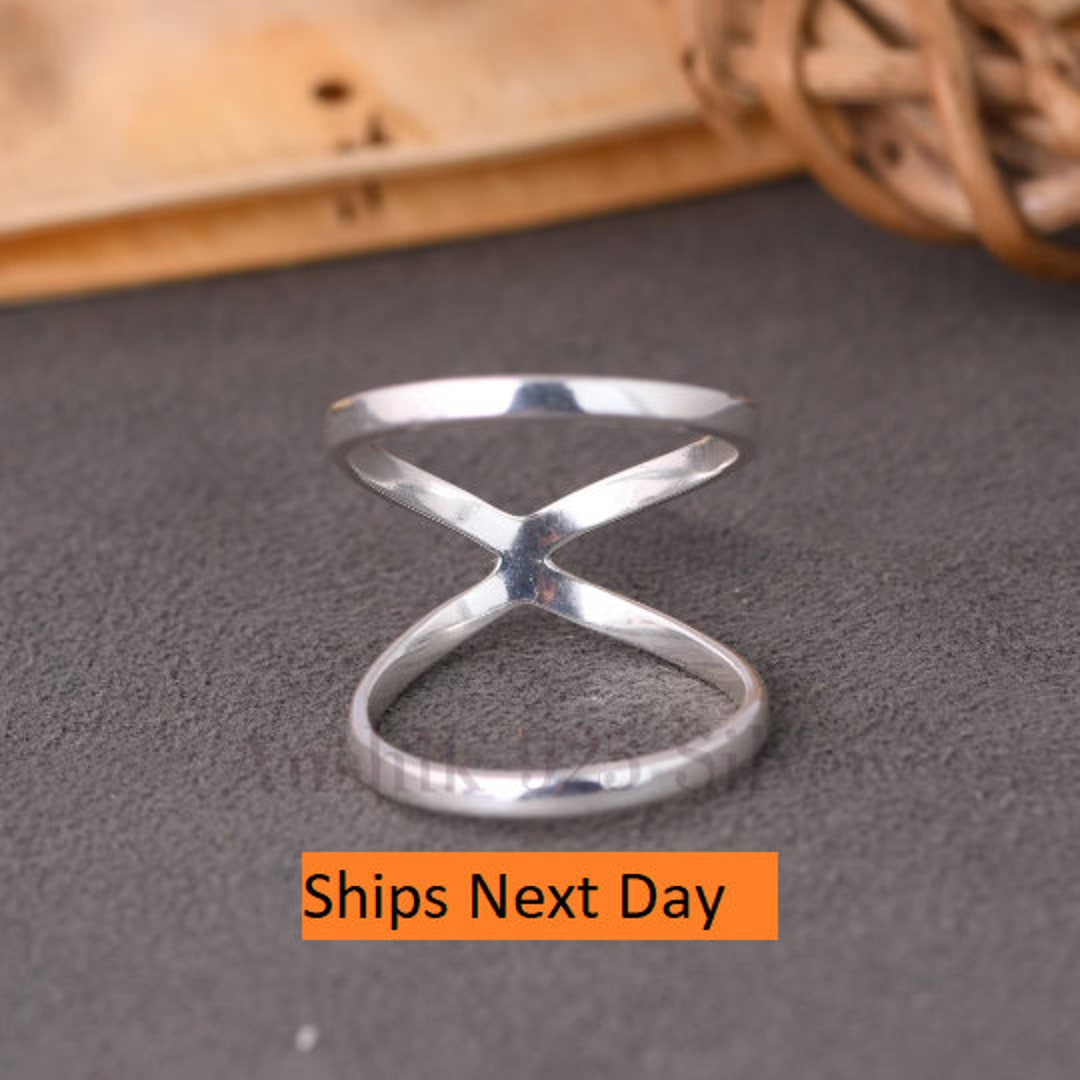 925 Sterling Silver, Designer Ring (both Rings) , Splint Knuckle Ring ...