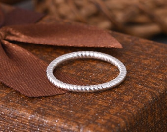 Twisted Rope Wedding Ring - Etsy